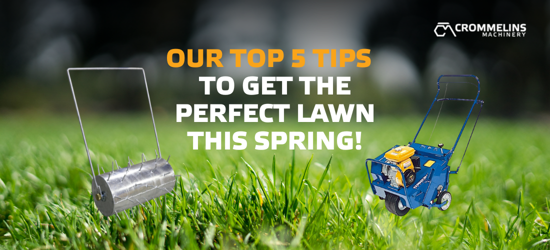 Our Top 5 Tips To Get The Perfect Lawn This Spring | Crommelins Machinery